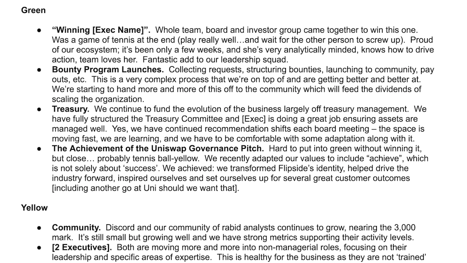 Board Update Templates and Examples - Reforge
