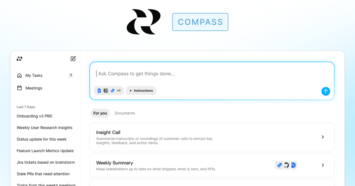 Reforge Compass: Your AI Project Manager
