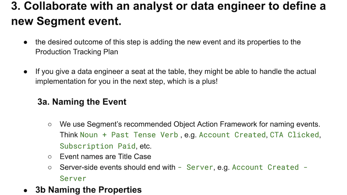 Data collection and naming conventions guide at Bubblegum