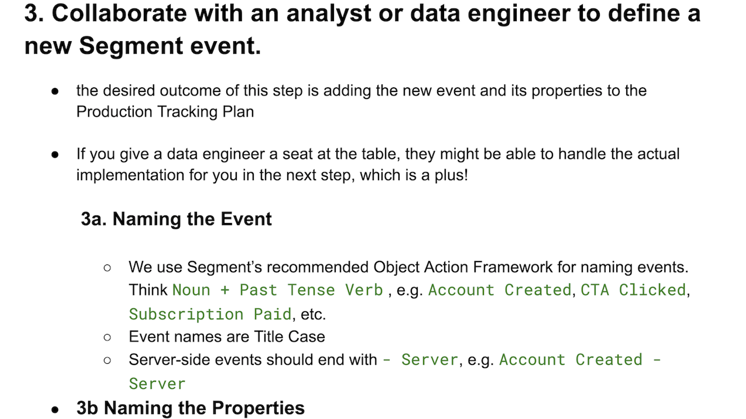 Data dictionary at Reforge