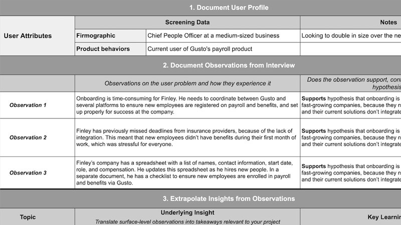 Refine user value template: Airbnb example