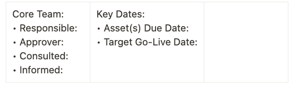 Turnkey Project Tactical Brief