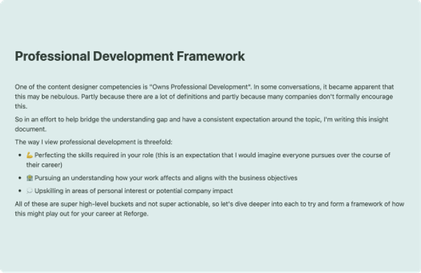 Professional Development Plan Templates and Examples - Reforge
