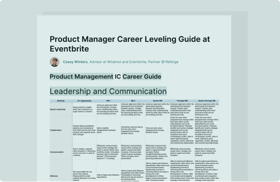 Career Ladder Templates and Examples - Reforge