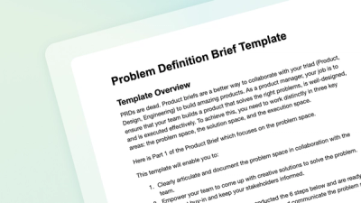 Product Brief Templates and Examples - Reforge