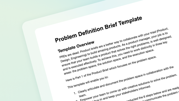 Product Brief Templates and Examples - Reforge