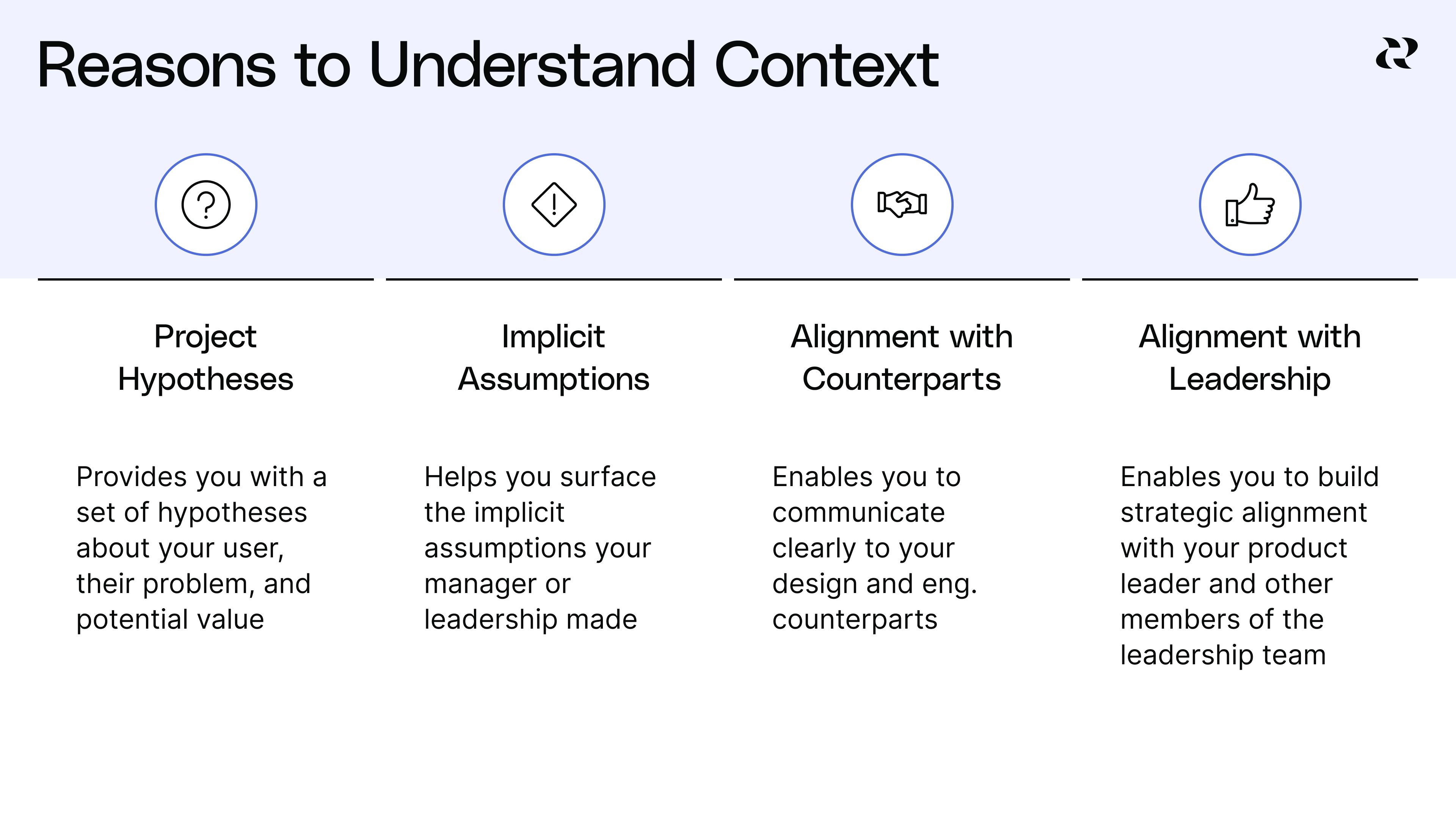 Get new feature context with a manager briefing