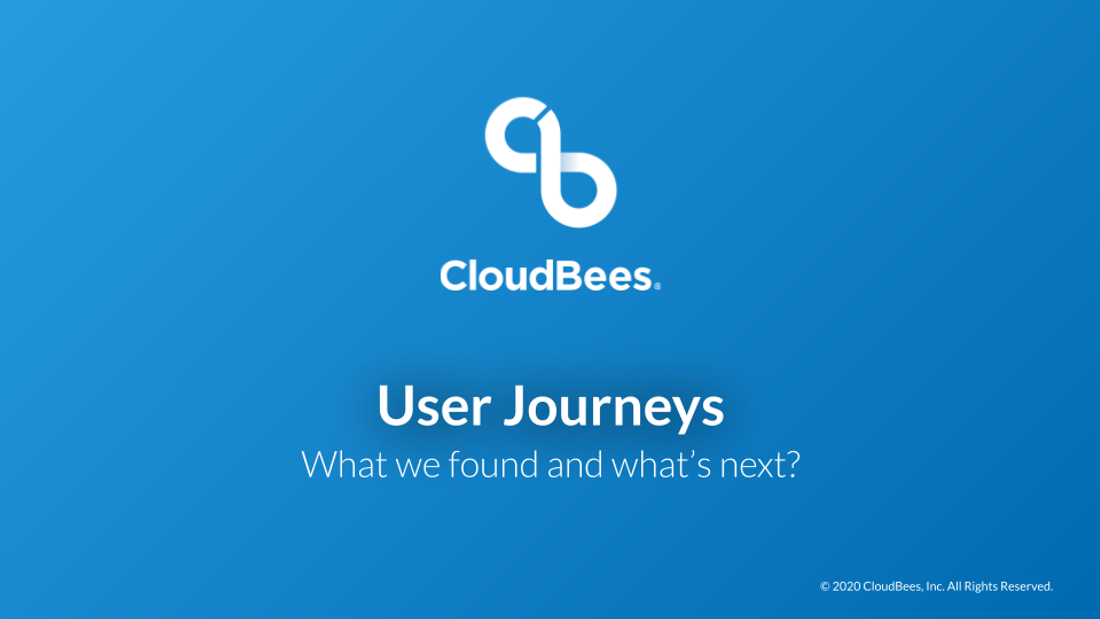 User Journey Presentation at CloudBees