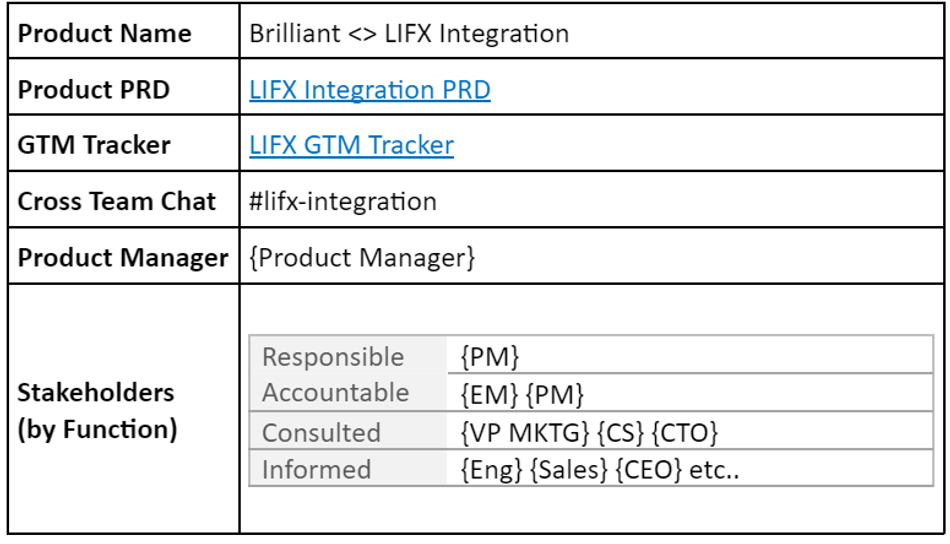 GTM Brief for LIFX Integration at Brilliant Smart Home