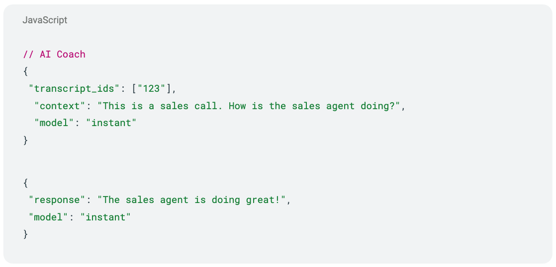AI model API schema for user testing and validation at AssemblyAI
