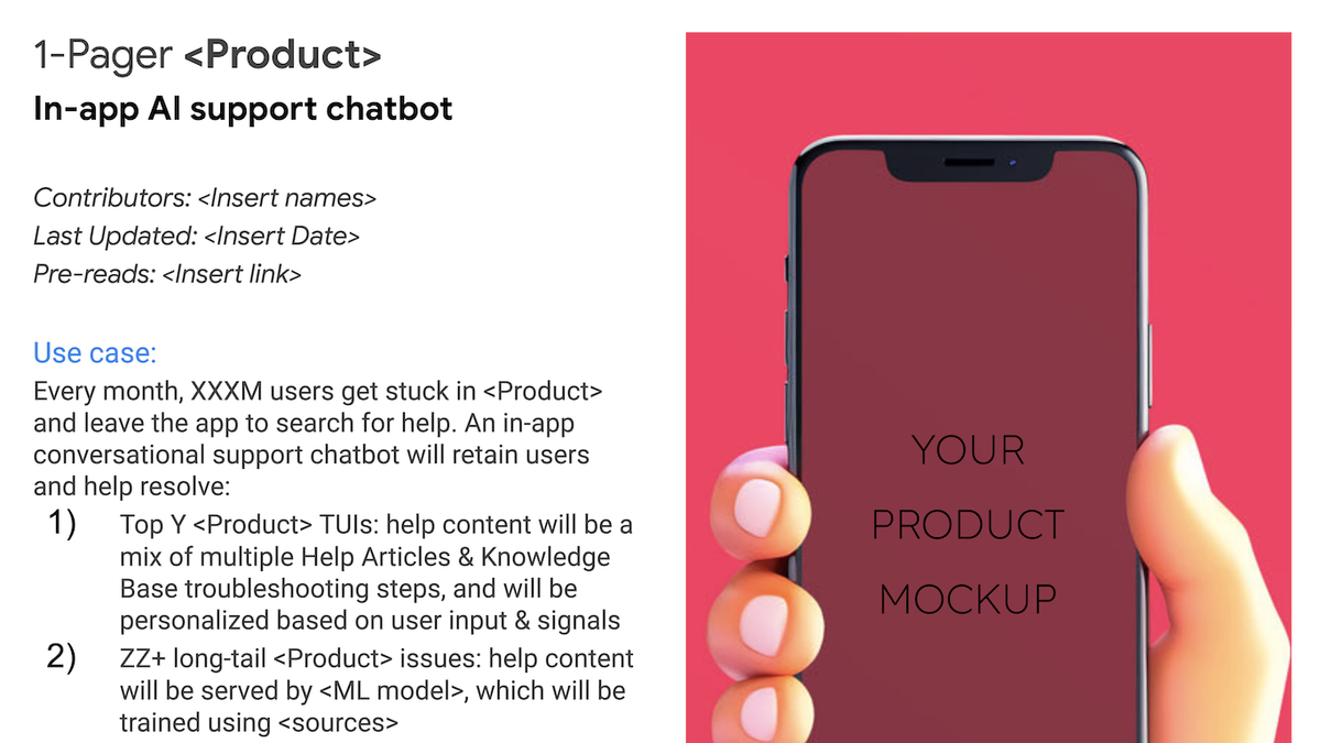 One Pager Templates and Examples - Reforge