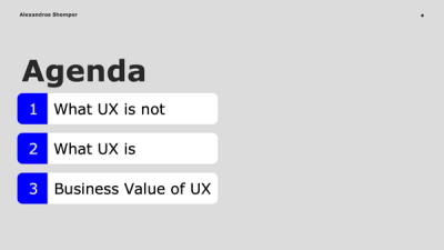 UX explainer presentation at Knauf