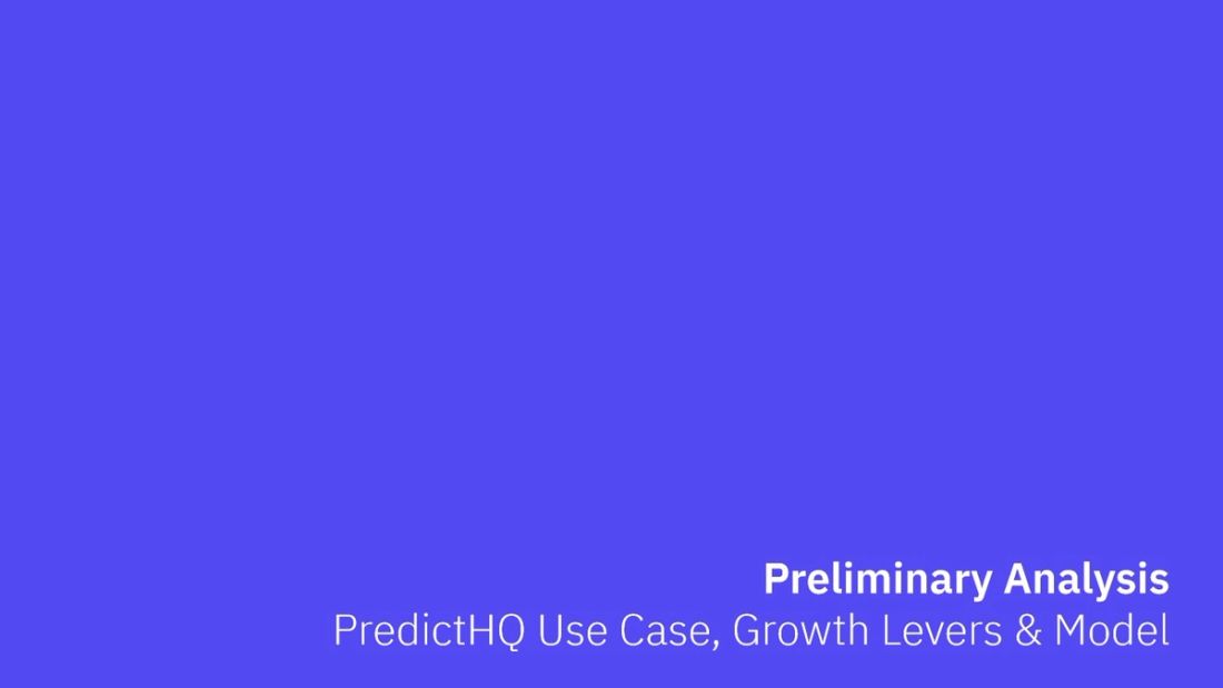 Director of PLG Interview Assignment at PredictHQ