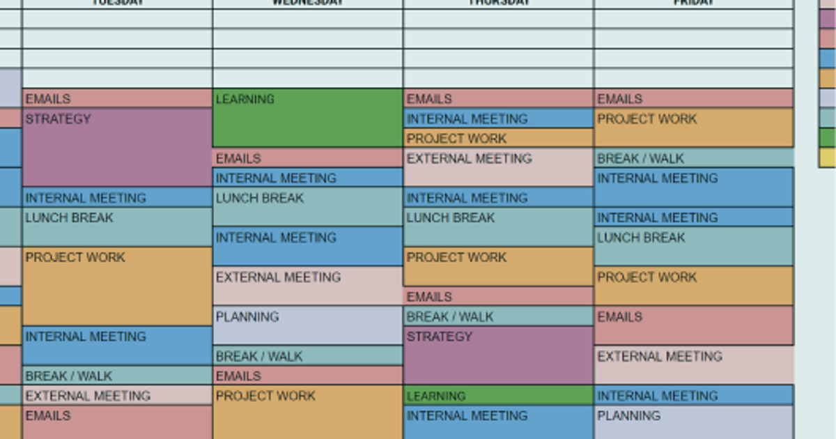 Timeboxing Template by Crystal Proenza