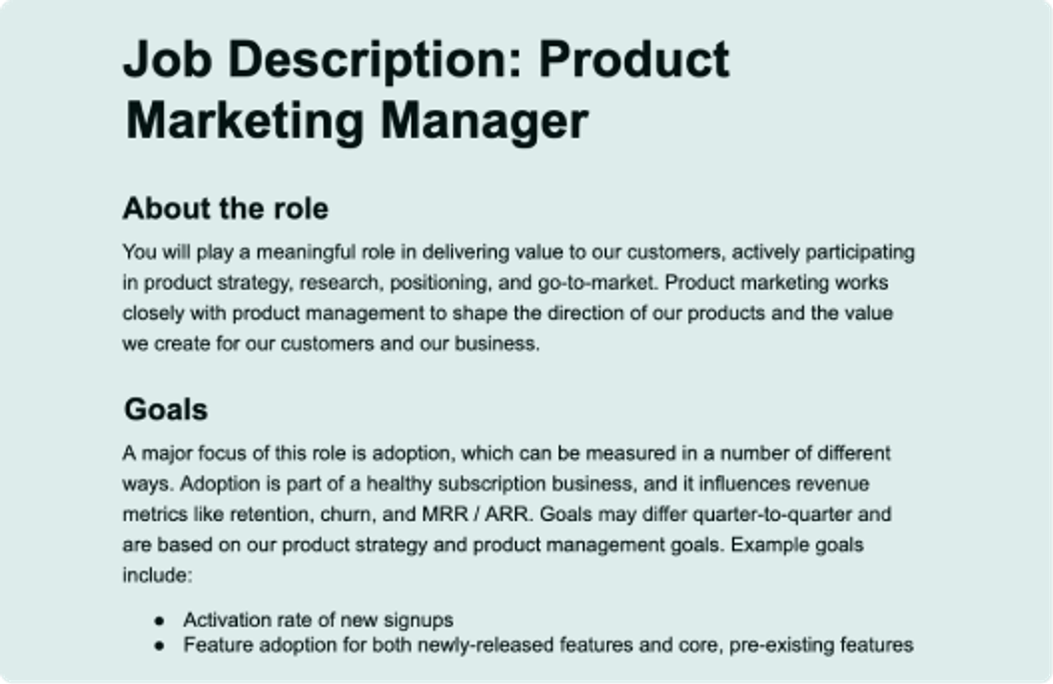 Product Marketing Plan for Reforge Feature Releases