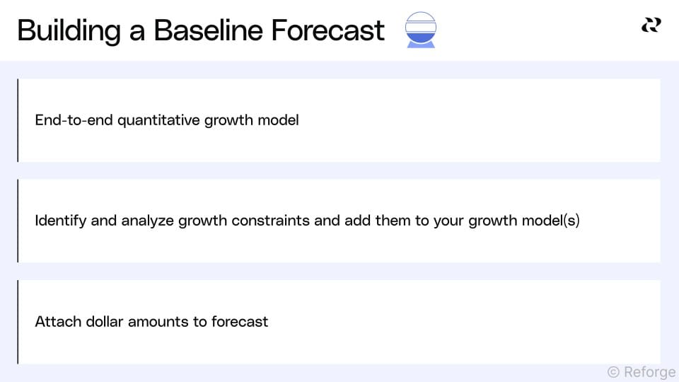Build a growth forecast