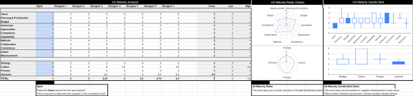 UX maturity assessment analysis at Knauf