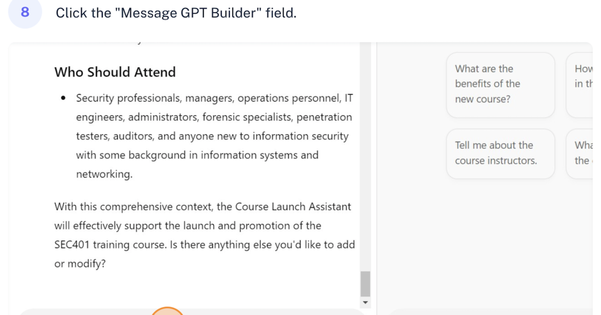 Building custom GPTs for sales and marketing