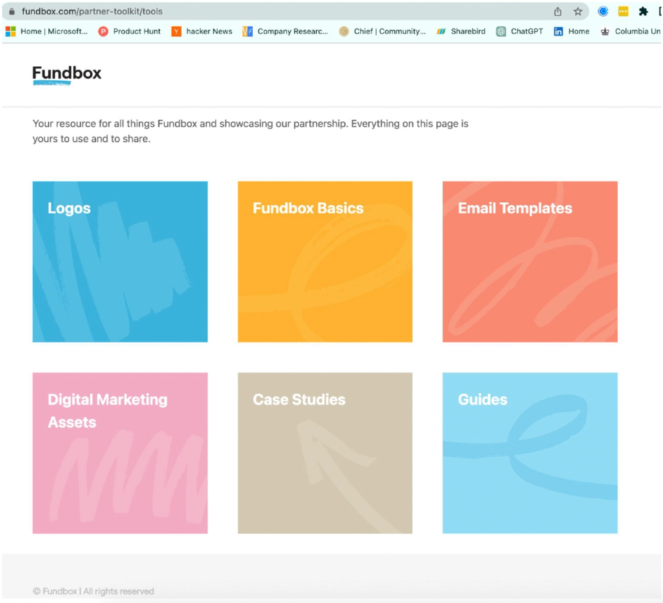 Business Development Partner Enablement Toolkit at Fundbox