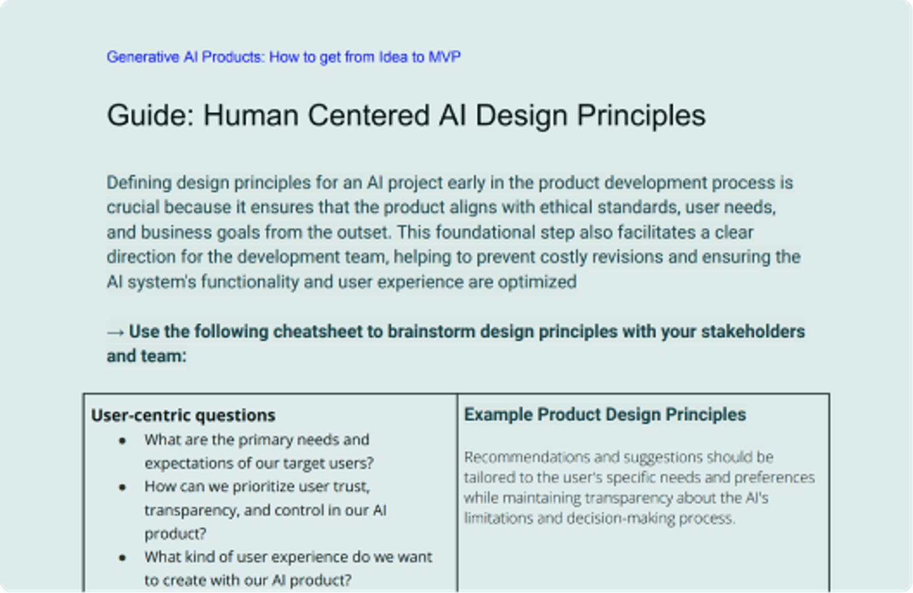 Foundations of human-centered AI design
