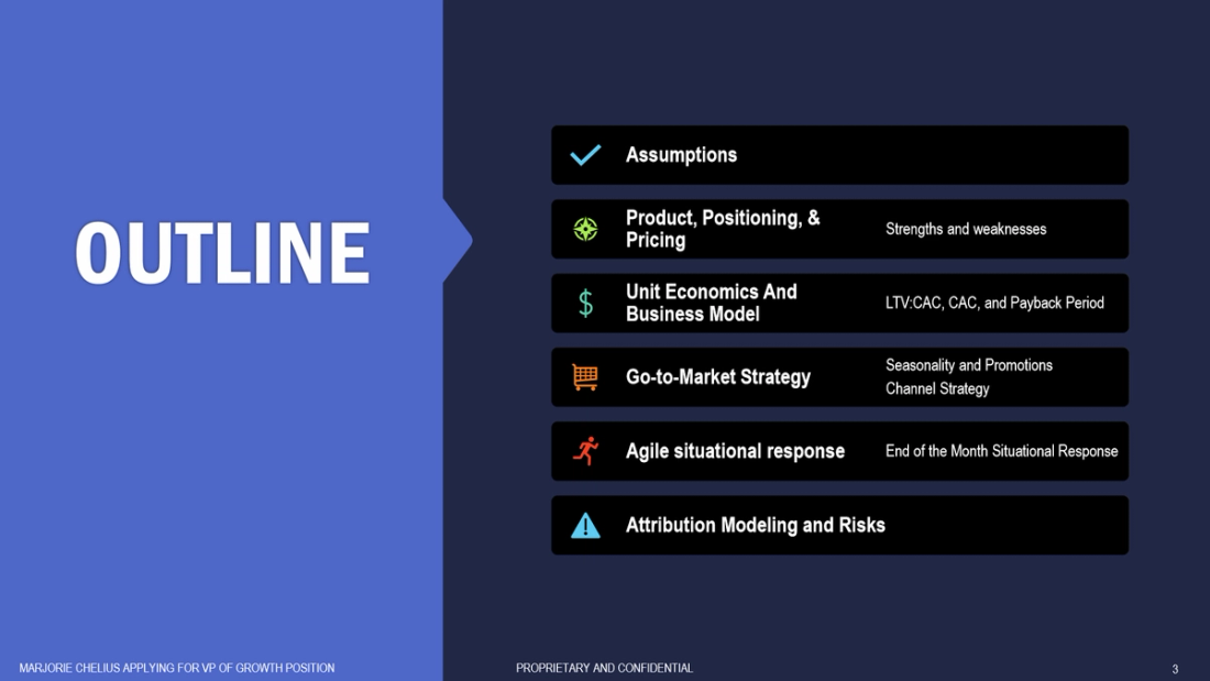 Customer acquisition strategy presentation at B2C app