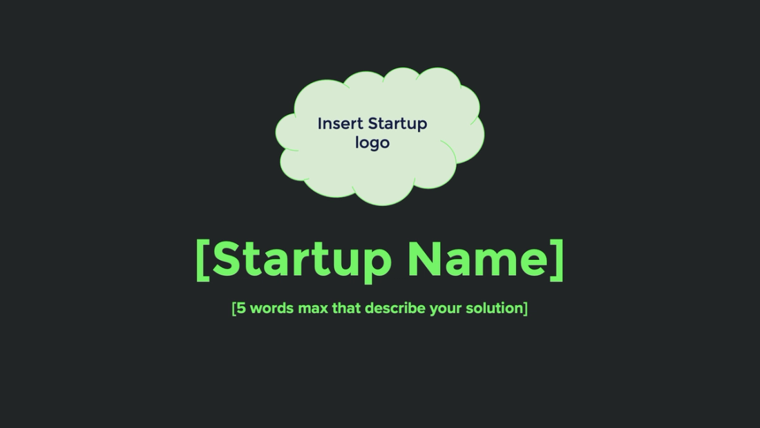 Investor deck template by Marta Marrucco