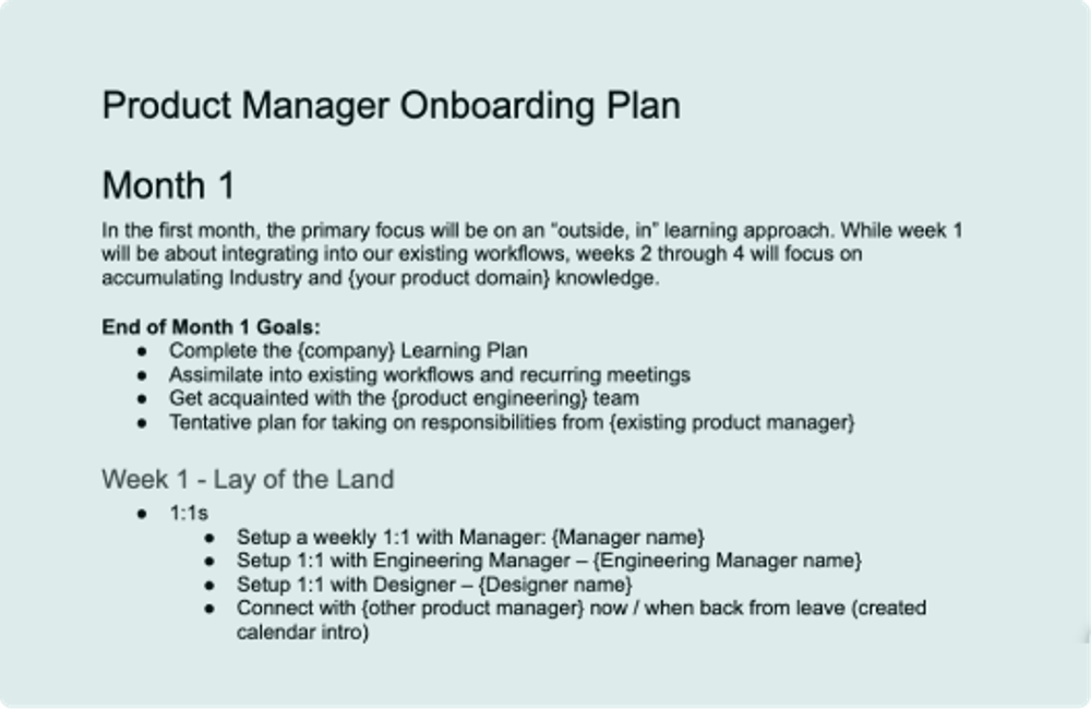 30:60:90 Onboarding for New PMs by Tamar Hadar
