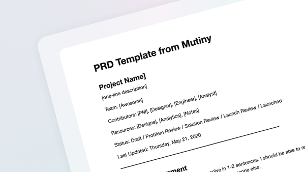 Product Requirement Document (PRD) Templates and Examples - Reforge