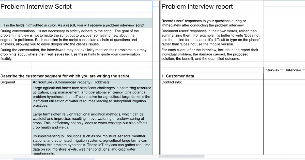 Problem interview script for potential customers by Andy Melnykov