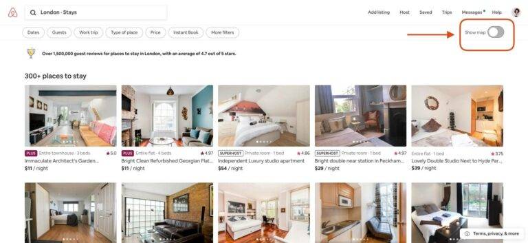 How To Search Homes by Airbnb Map View On Website And Phone | STR ...