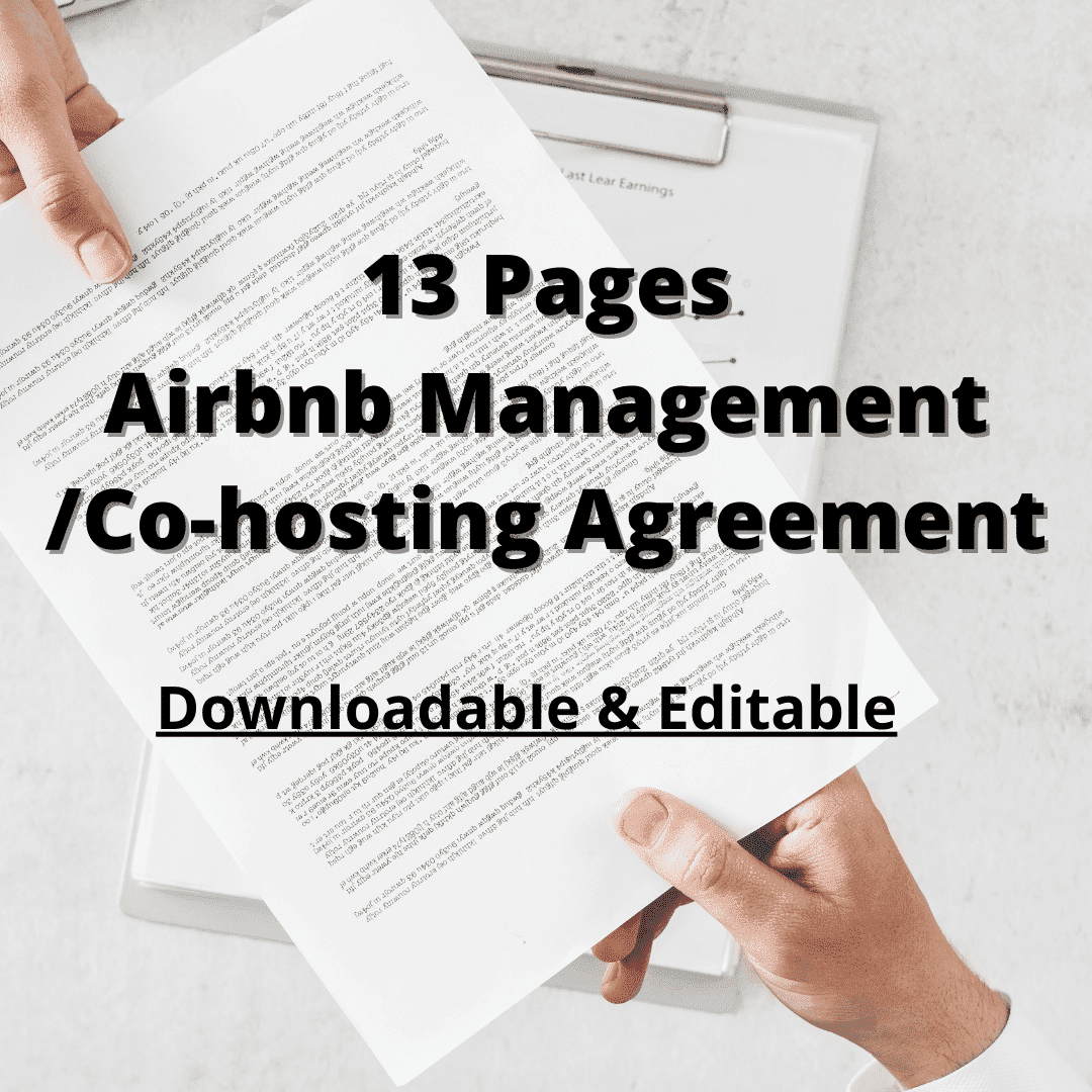 Airbnb Co-Host Agreement Or Property Management Contract | STR Specialist