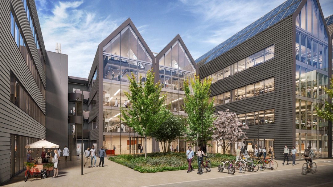 Oxford North ‘tops out’ Red Hall and first laboratory buildings and ...