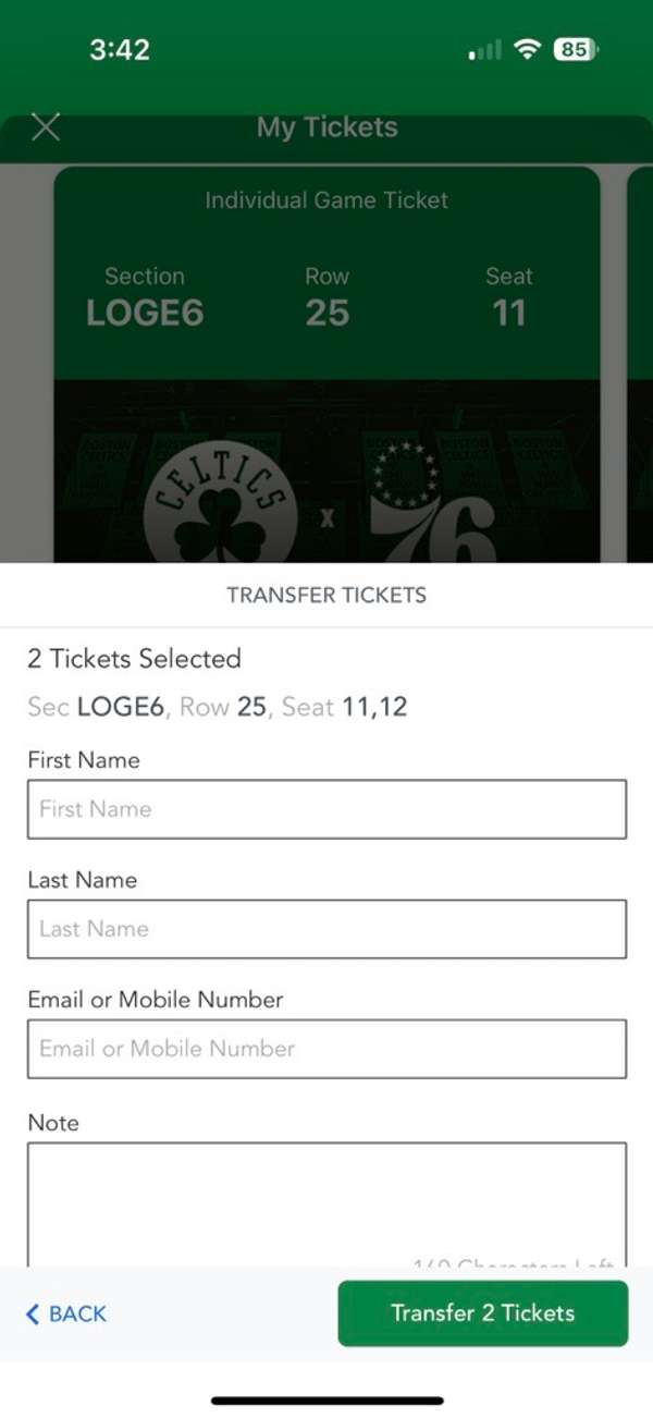Mobile Ticketing Guide | Boston Celtics