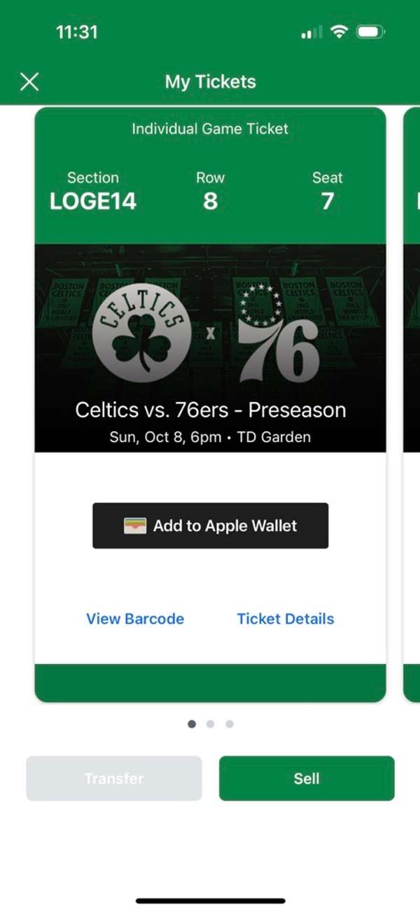Mobile Ticketing Guide | Boston Celtics