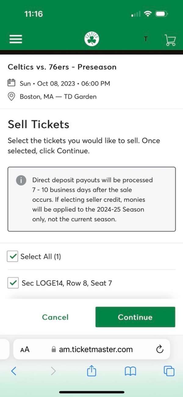 Mobile Ticketing Guide | Boston Celtics