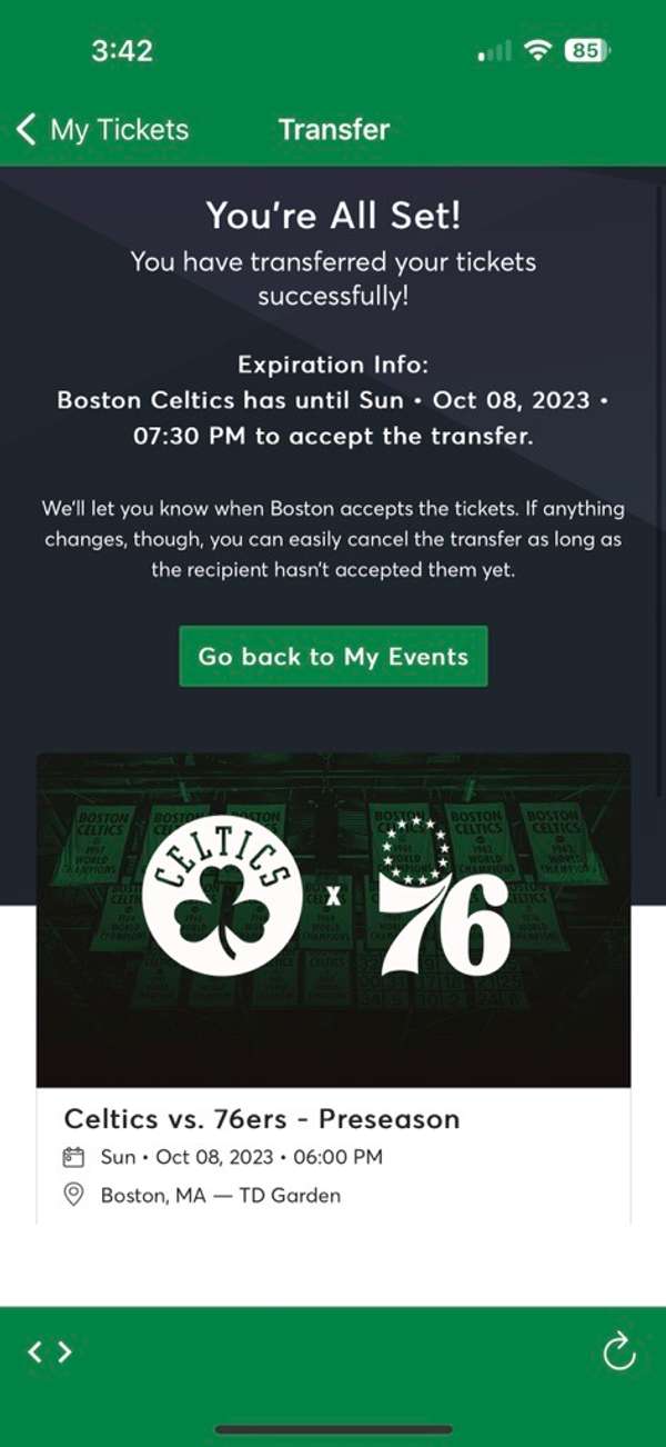 Mobile Ticketing Guide | Boston Celtics