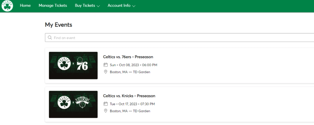 Mobile Ticketing Guide | Boston Celtics