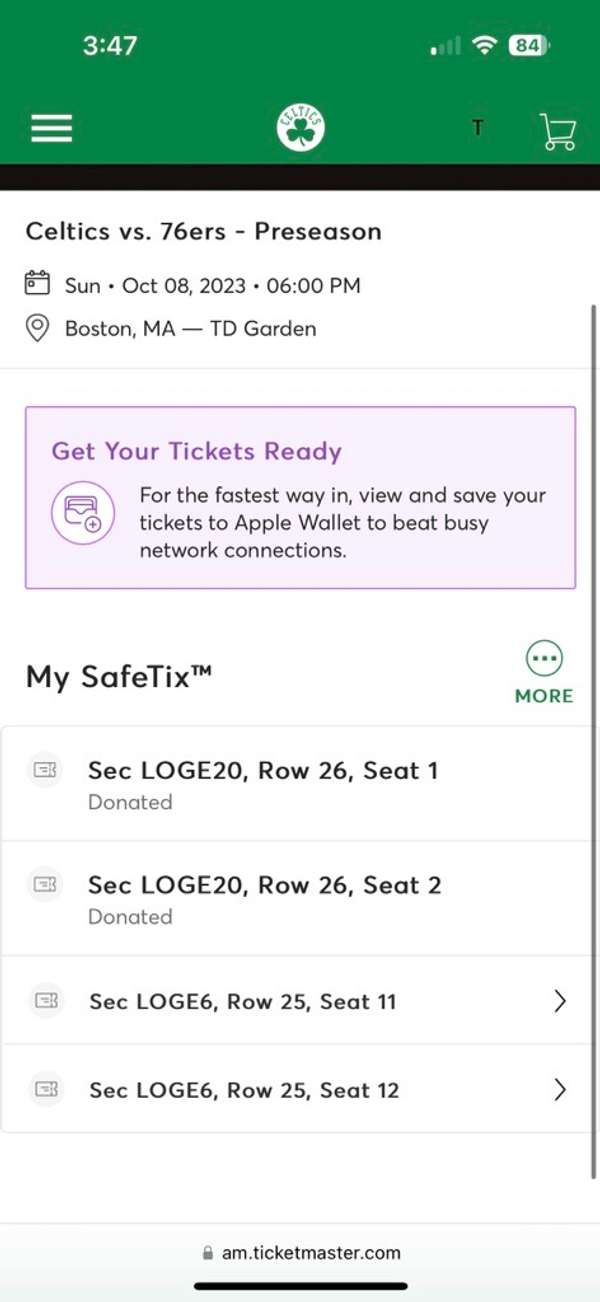 Mobile Ticketing Guide | Boston Celtics