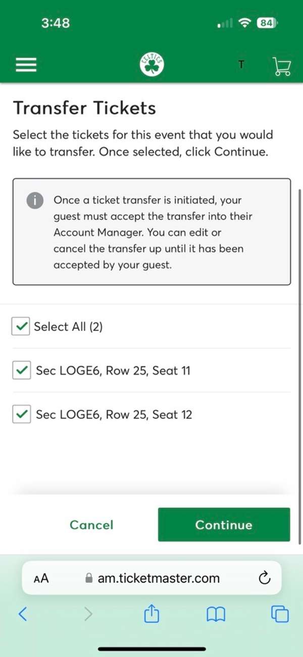 Mobile Ticketing Guide | Boston Celtics