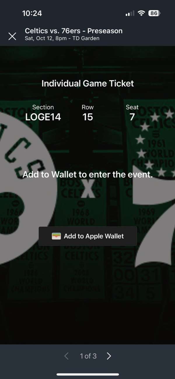 Mobile Ticketing Guide | Boston Celtics