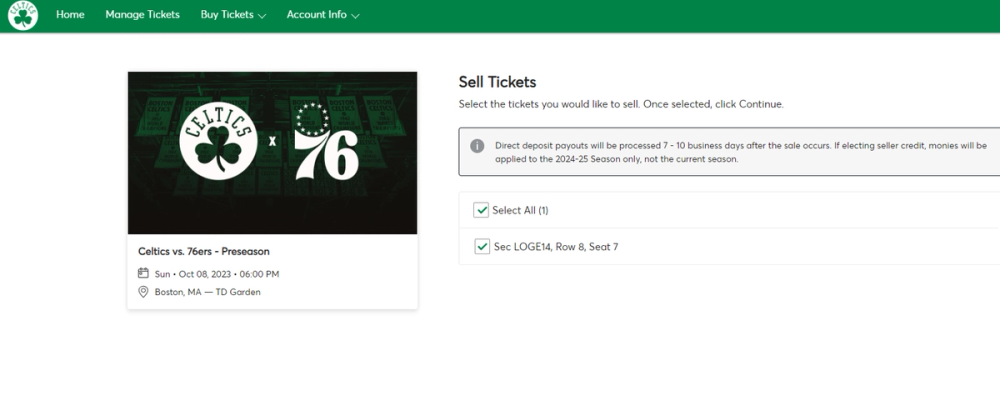 Mobile Ticketing Guide | Boston Celtics