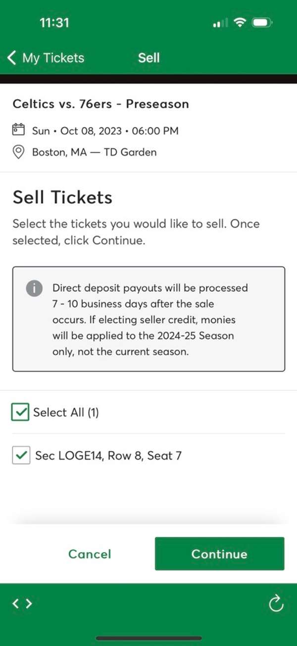 Mobile Ticketing Guide | Boston Celtics