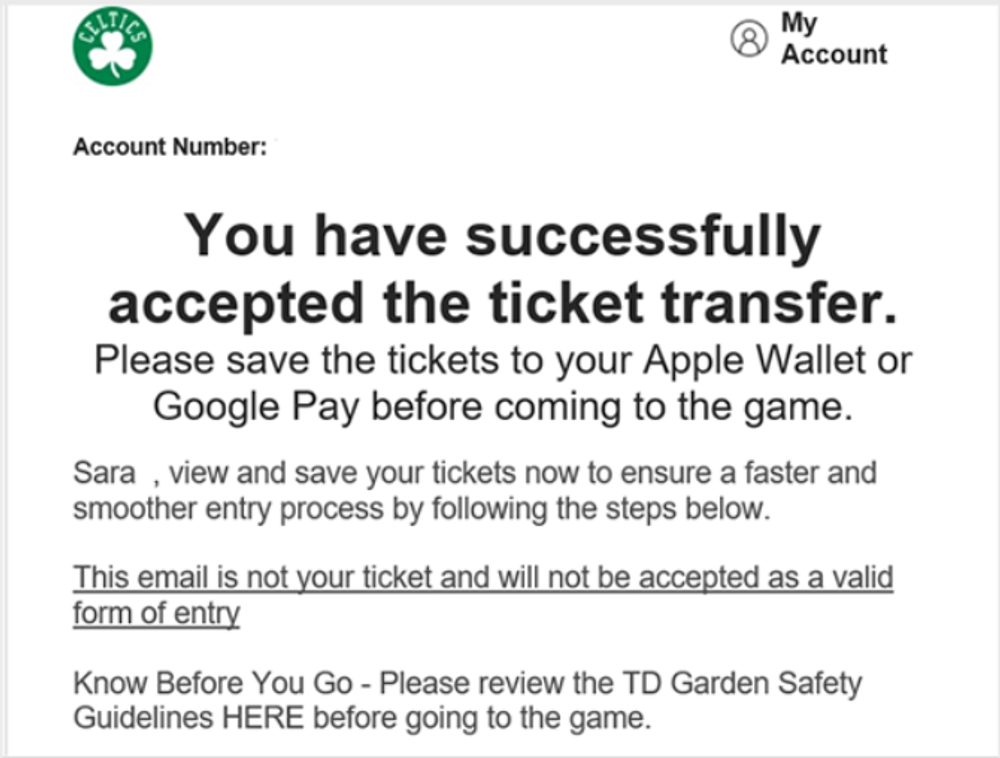 Mobile Ticketing Guide | Boston Celtics