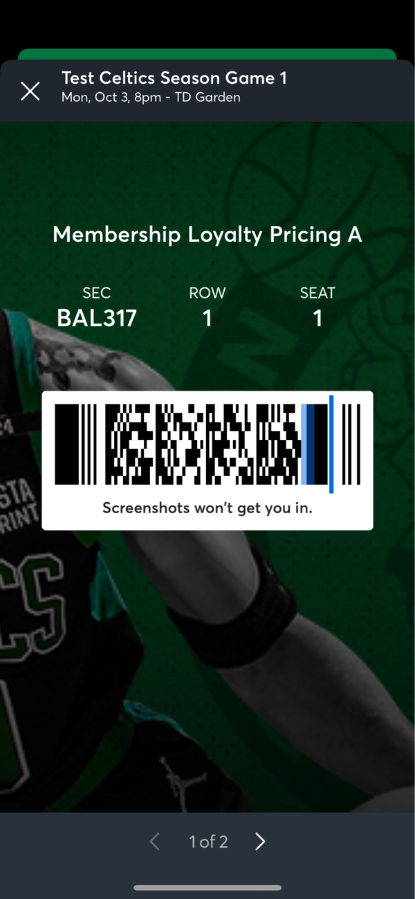 Mobile Ticketing Guide | Boston Celtics