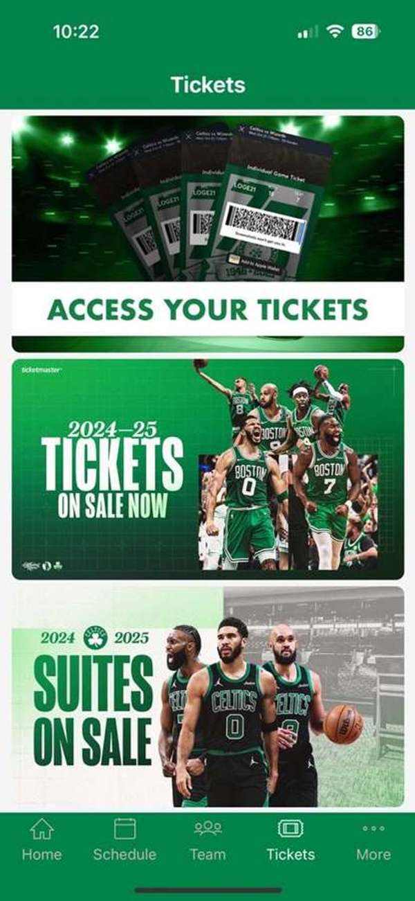 Mobile Ticketing Guide | Boston Celtics