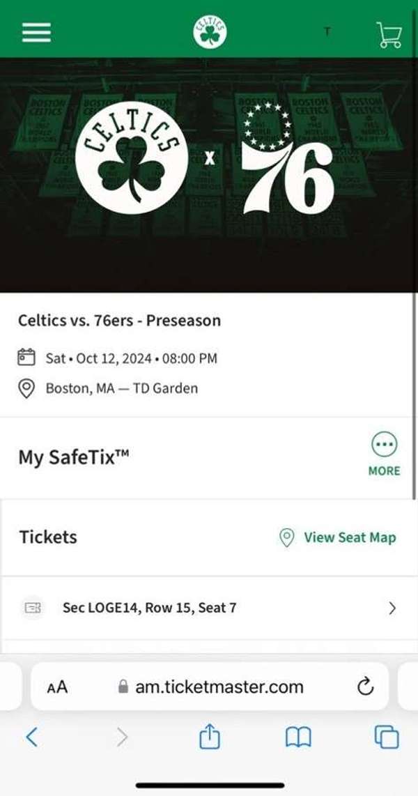 Mobile Ticketing Guide | Boston Celtics