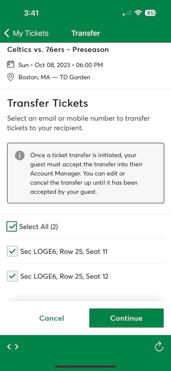 Mobile Ticketing Guide | Boston Celtics