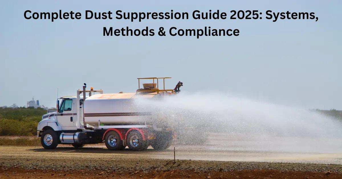 Complete Dust Suppression Guide 2025: Systems, Methods & Compliance