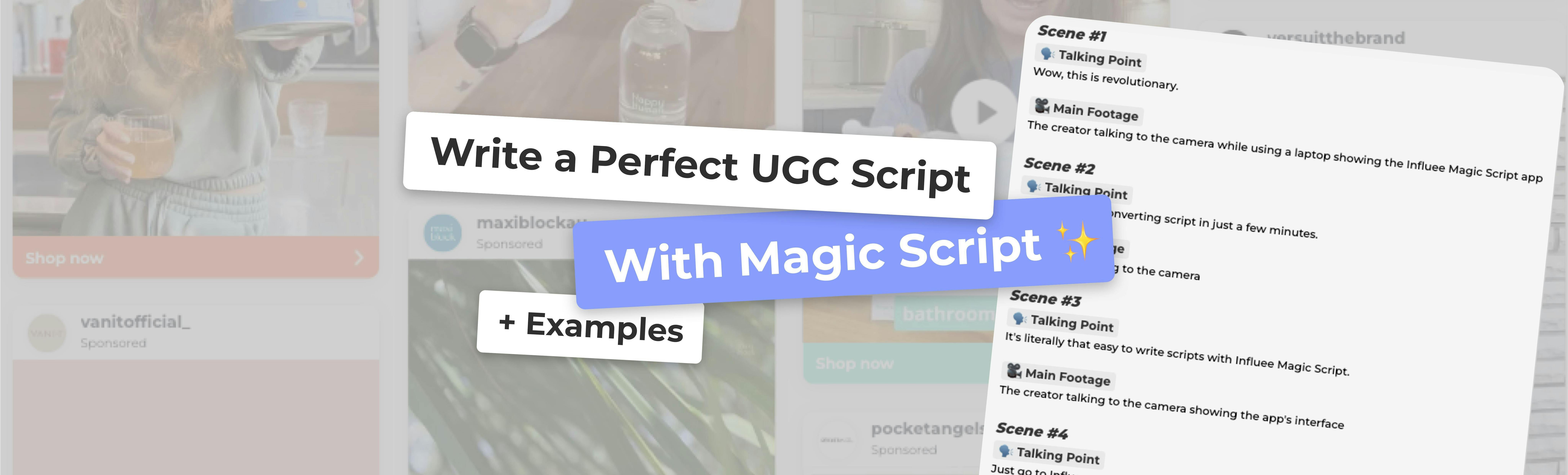 How to Write the Perfect UGC Script with Examples | Influee