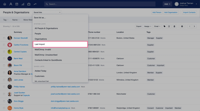 Importing Contacts | Capsule CRM